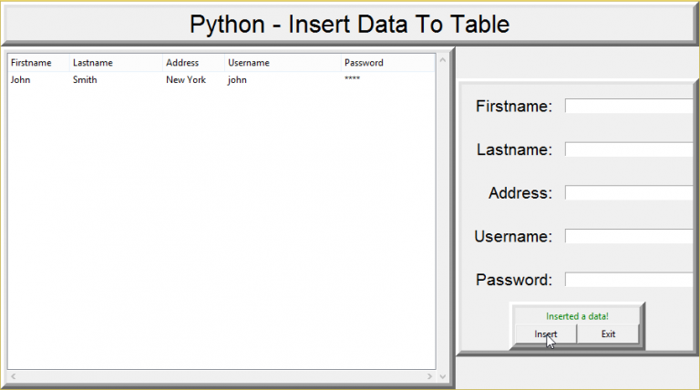 [:en]Free Download Insert Data in Database Table in Python With Source ...