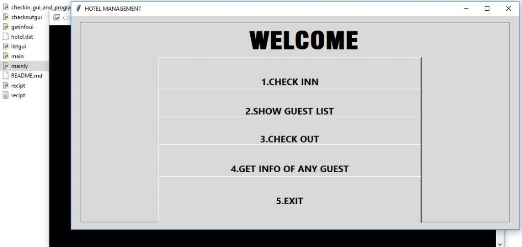 Hotel Management System In Python Tkinter Gui With Source Code Genial Code
