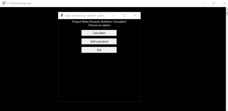 Nutritional Calculator in Python with Source Code - Genial Code