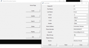 Patient Information System in Python with Source Code - Genial Code