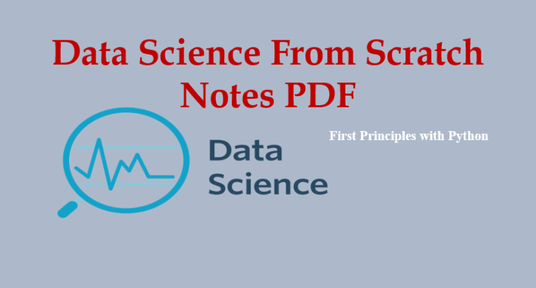 Data Science from Scratch Notes pdf - Genial Code