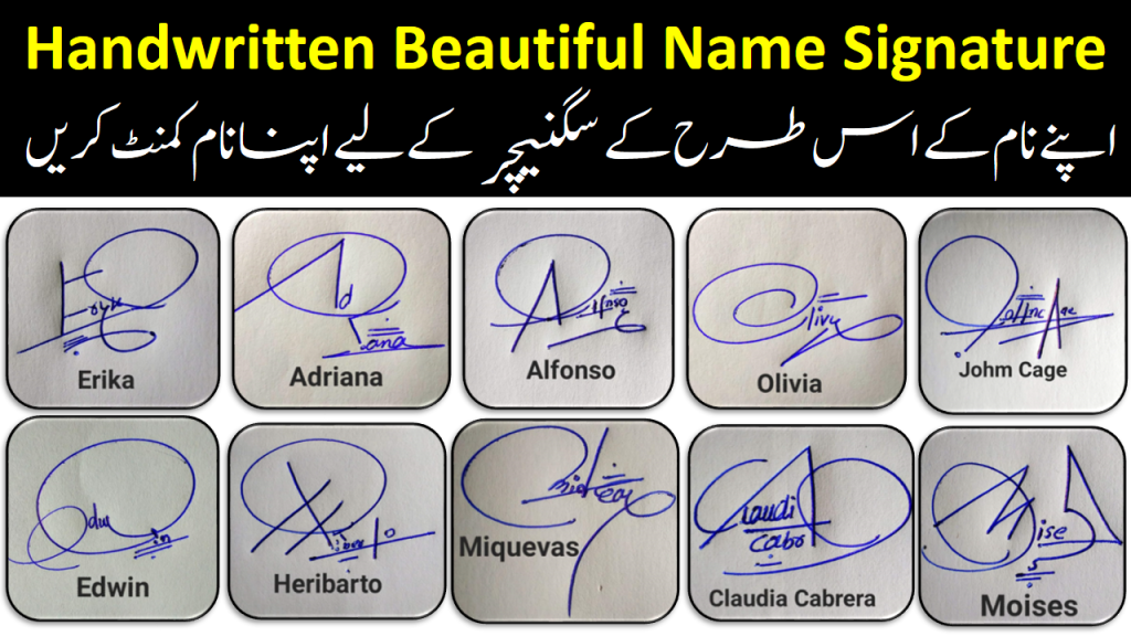 Handwritten Signatures Style For Your Name - Genial Code